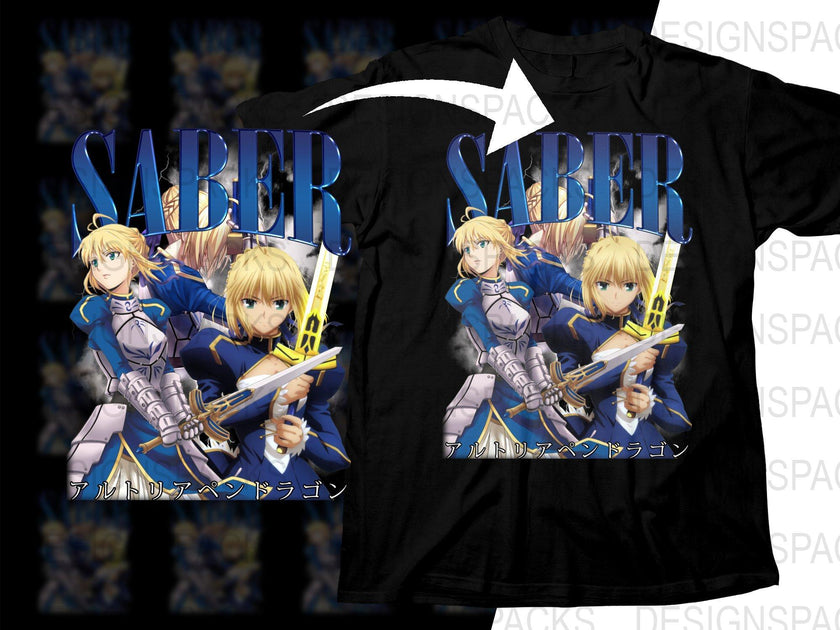 Dynamic Saber Anime Bootleg Png Digital Download