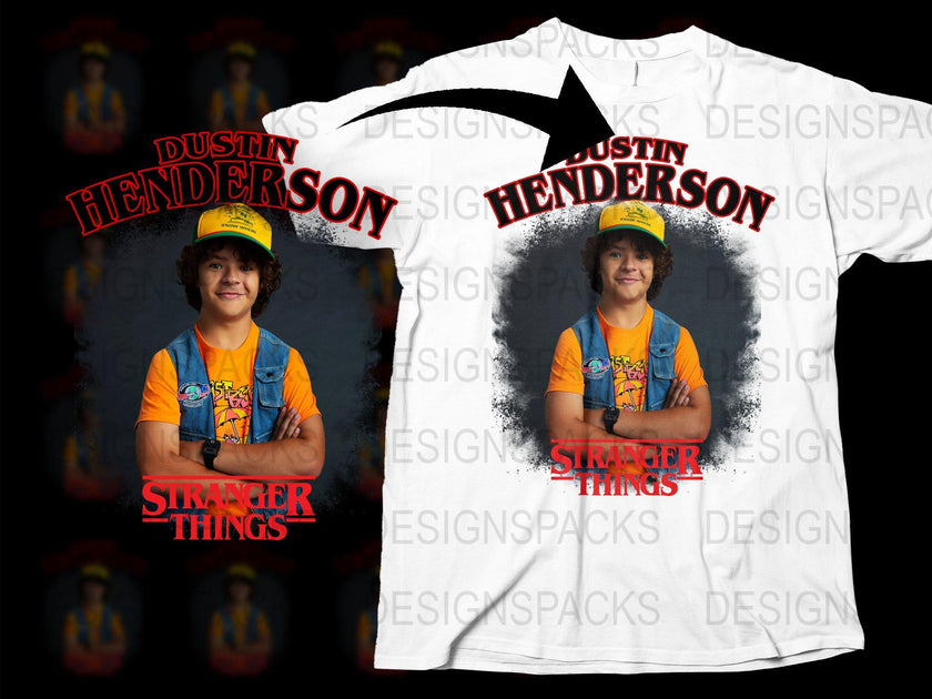 Dustin Henderson Stranger Things Graphic Png Digital Download