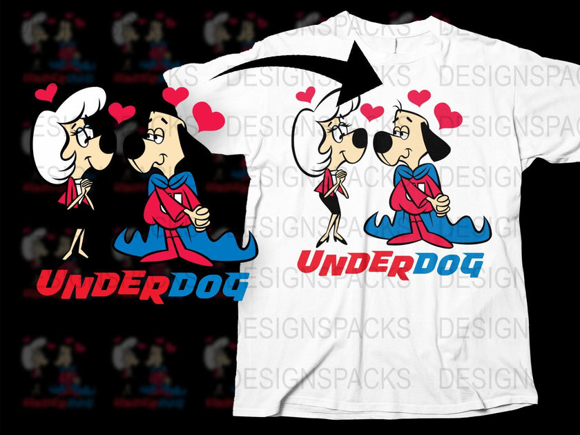 Classic Underdog And Sweet Polly Purebred Png Digital Download