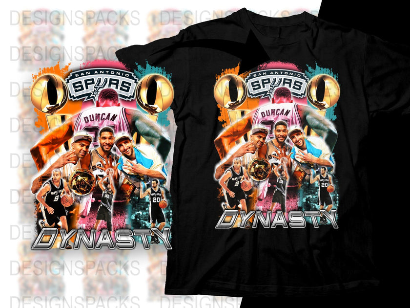 San Antonio Spurs Dynasty Graphic Tim Duncan Png Digital Download