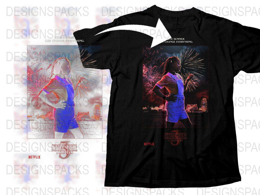 Stranger Things Season 3 Fireworks Poster Png Digital Download