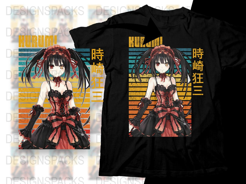 Kurumi Anime Graphic Png Digital Download