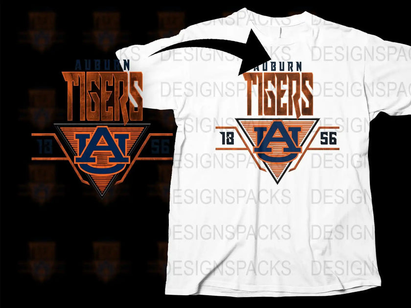 Auburn Tigers Graphic Design Png Digital Download
