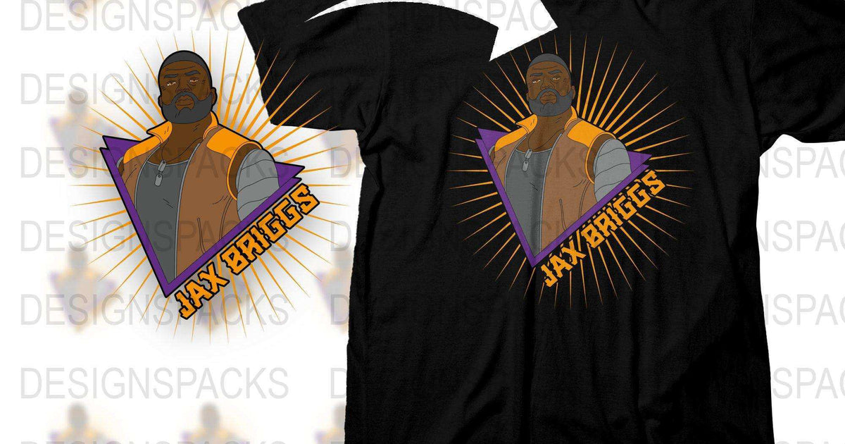 Jax Briggs Bold and Vibrant Gamer Graphic Png Digital Download ...