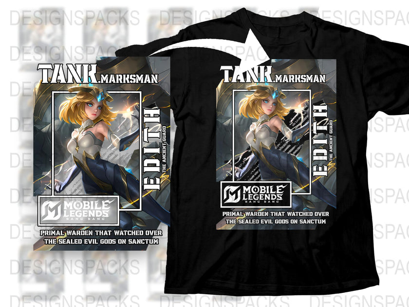 Tank Marksman Edith The Ancient Guard Game Art Png Digital Download