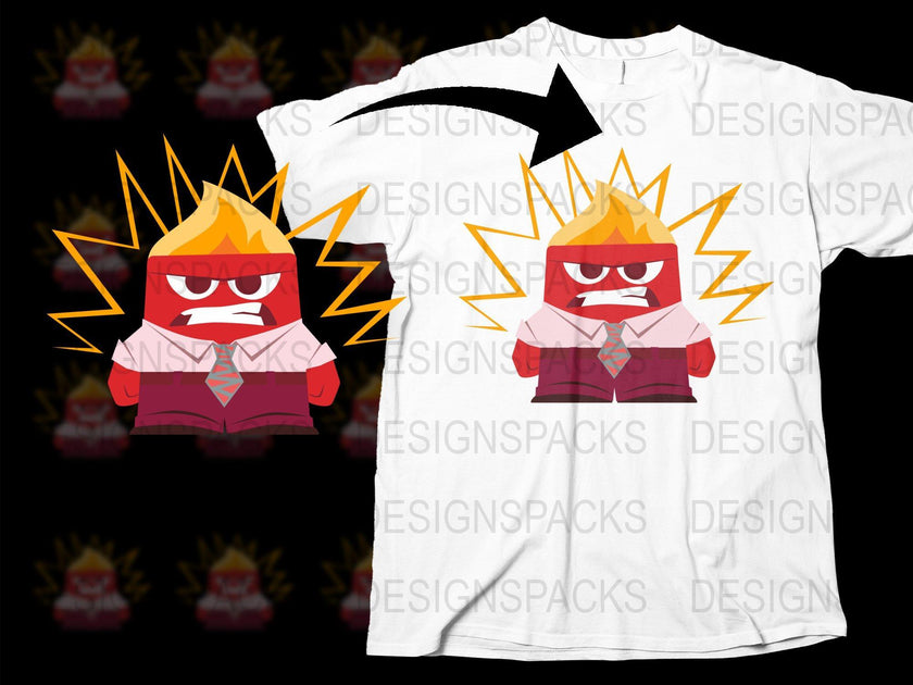 Anger Character Graphic Fun Casual Cool Png Digital Download
