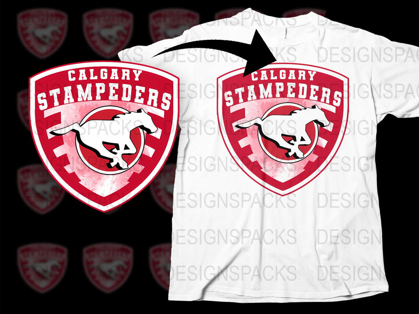 Calgary Stampeders Official Logo Design Png Digital Download