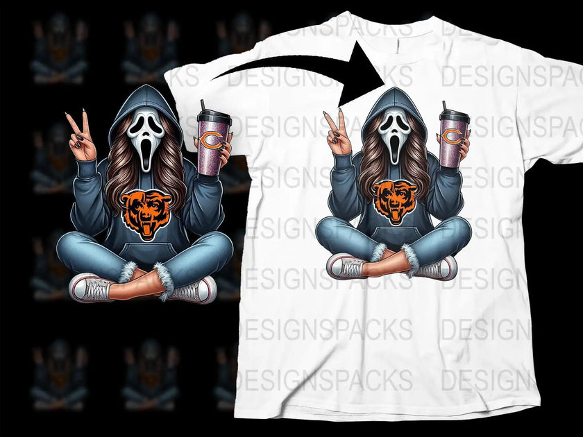 Ghostface Scream Fun and Spooky Halloween Halloween Chicago Bears Fan
