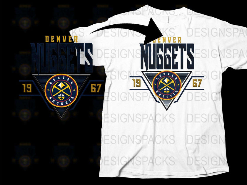 Denver Nuggets Retro Logo NBA Png Digital Download