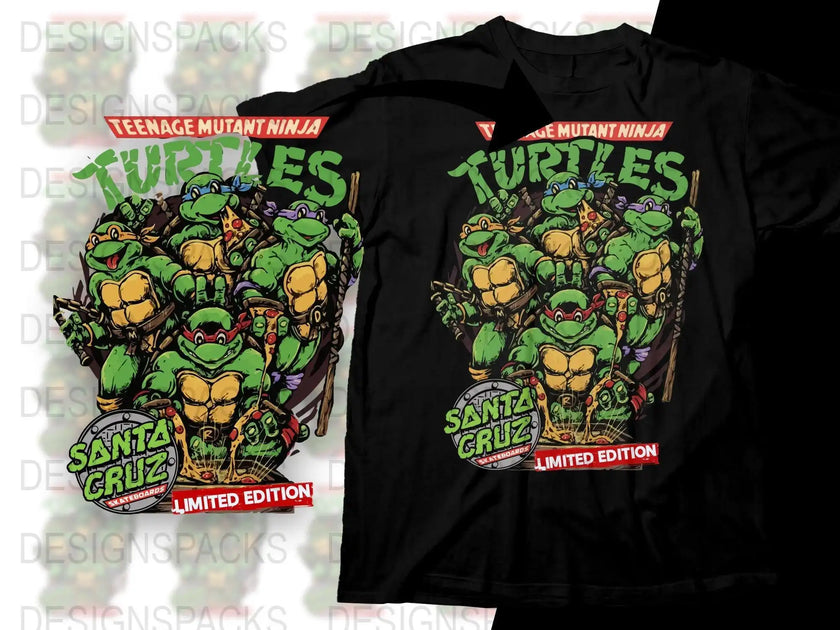 Teenage Mutant Ninja Turtles Santa Png Digital Download