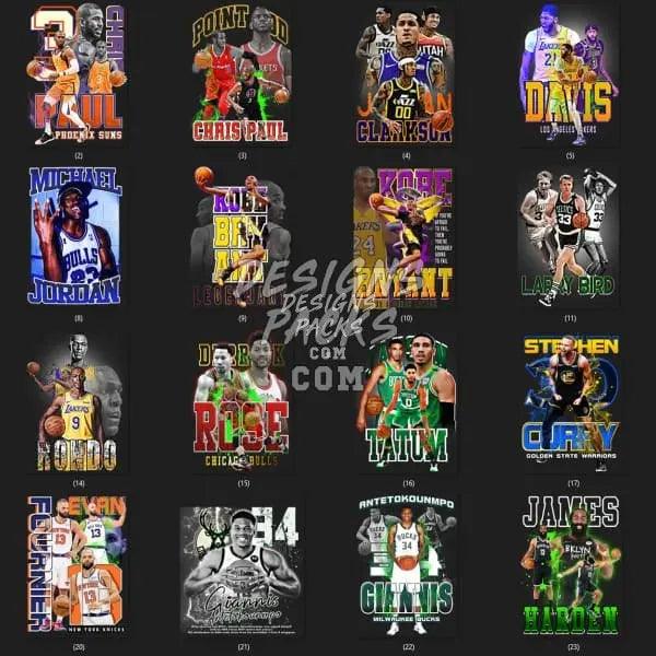 60 Basketball Designs Bundle PNG