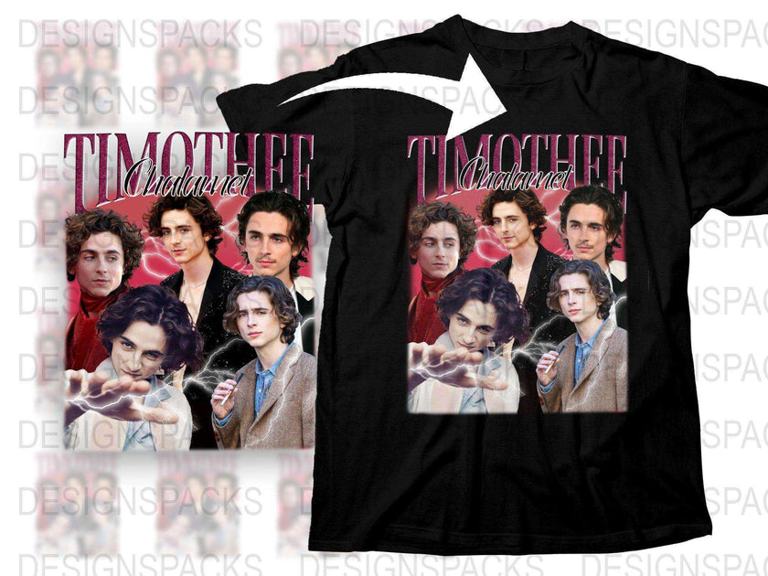 Timothee Chalamet Collage Bootleg Graphic Png Digital Download