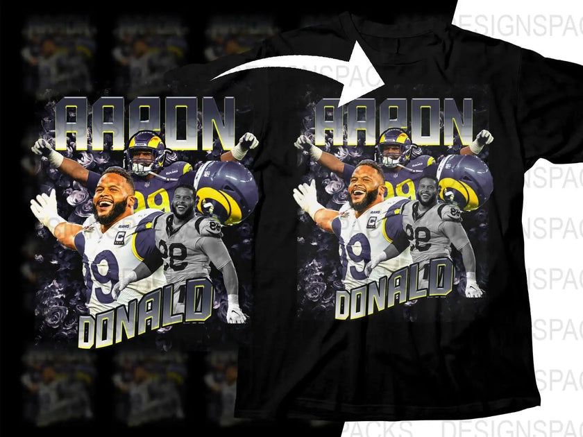 Celebrate Football Legend Aaron Donald Png Digital Download