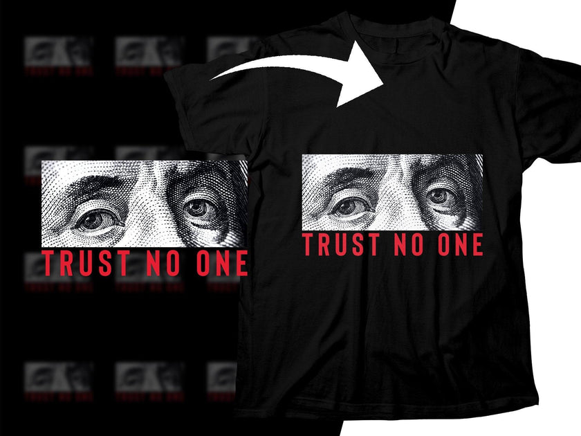 Trust No One Graphic Print Eyes Design PNG Digital Download