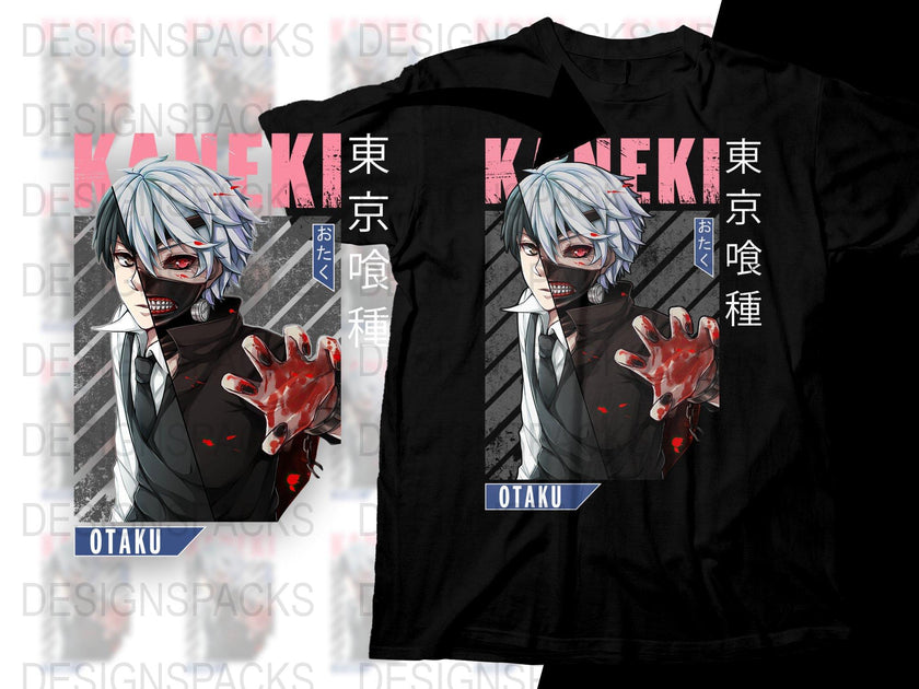 Kaneki Anime Graphic Design Png Digital Download