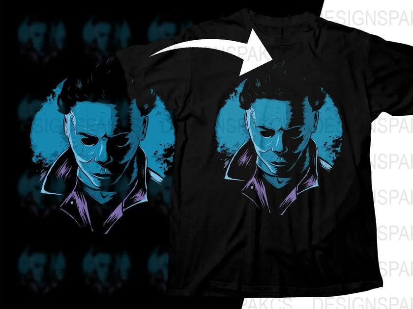Halloween Slasher Movie Horror Art Graphic Png Digital Download