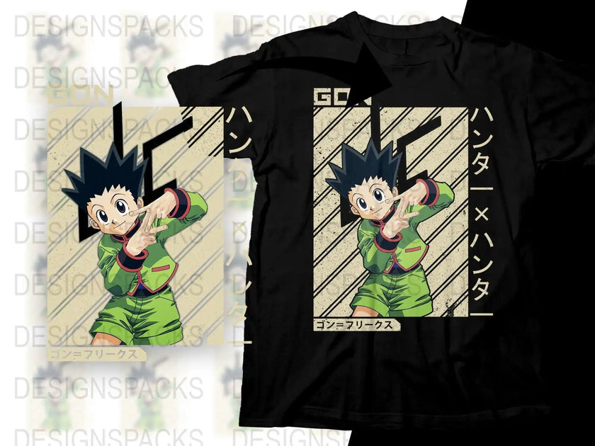 Cool Hunter X Hunter Gon Graphic Png Digital Download