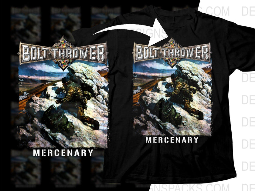 Bold Design Full of Energy Bolt Thrower Png Halftone Digital Download