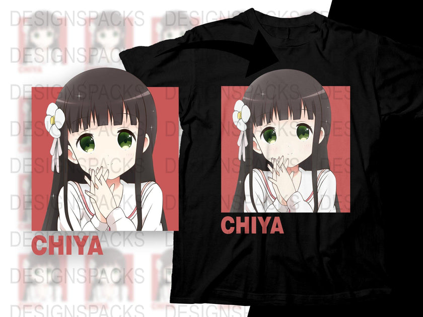 Cute Anime Chiya Design on Png Digital Download
