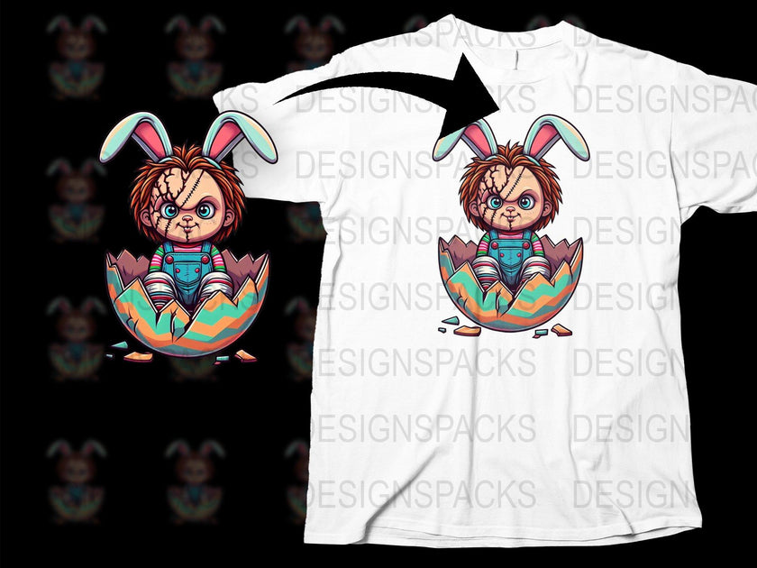 Chucky Easter Day Special Edition Graphic Png Digital Download