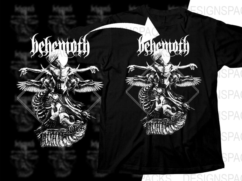 Behemoth Rock Music Band Graphic Design Png Halftone Digital Download