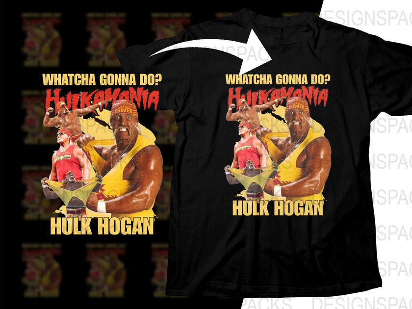 Whatcha Gonna Do Hulk Hogan Wrestling Champion Bootleg Png Digital Dow