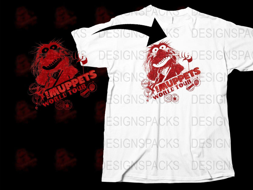 Muppets World Tour Theme Graphic Png Digital Download