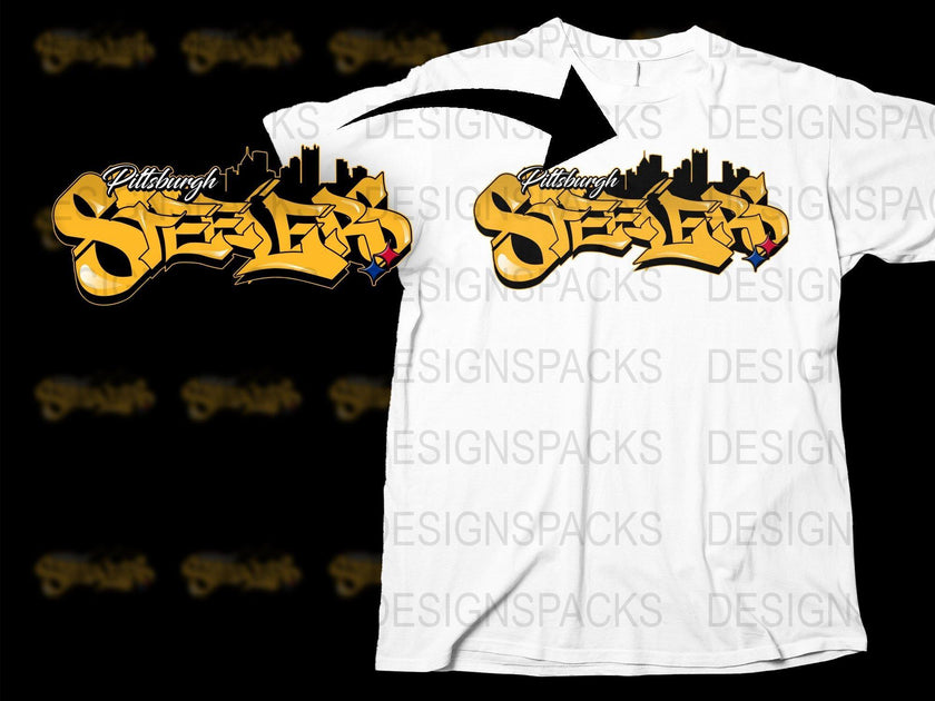 GRAFFITI Football Steelers Team Png Digital Download