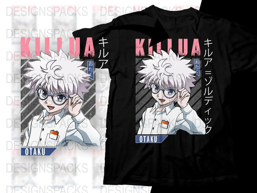 Killua Anime Graphic Art Png Digital Download