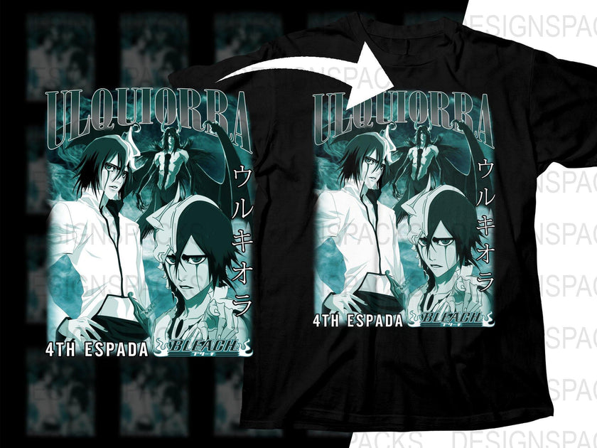 Bleach Ulquiorra 4th Espada Anime Bootleg Png Digital Download