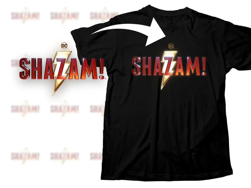 Shazam DC Comics Official Logo Printed Png Digital Download