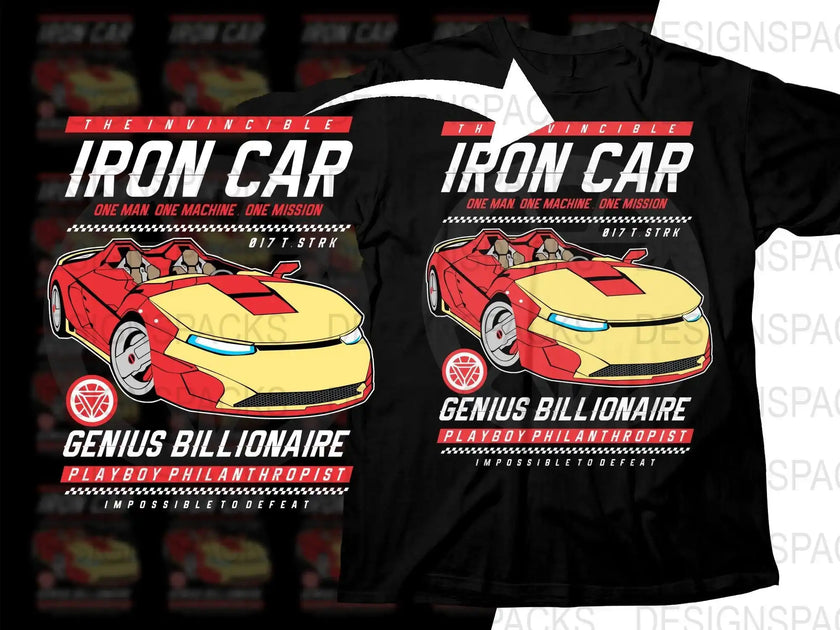 The Invincible One Man One Mission Run Car Png Digital Download