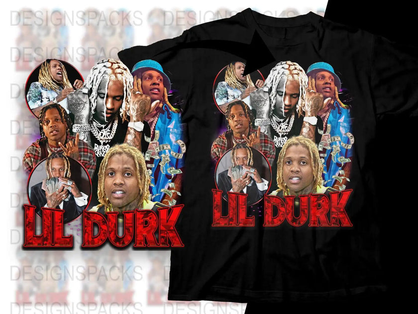 Lil Durk Bootleg Graphic Unisex Png Digital Download