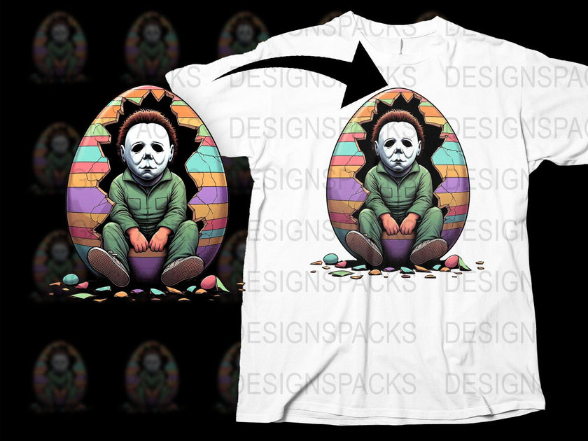 Michael Myers Easter Egg Limited Edition Png Digital Download