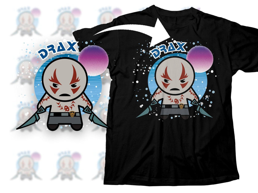 Fun Graphic Drax Character Inspired Watercolor Png Digital Download