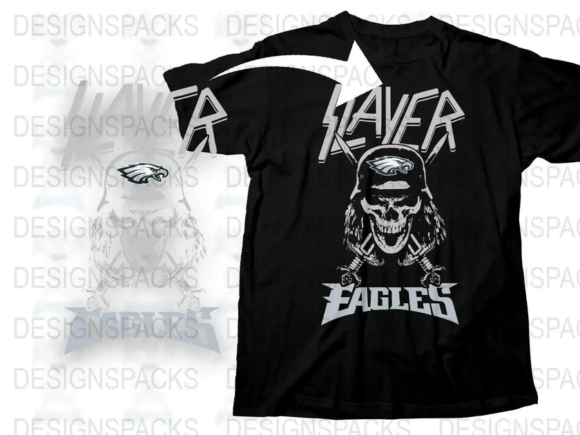 Slayer Eagles Design for Football Fans Logo Png Digital Download