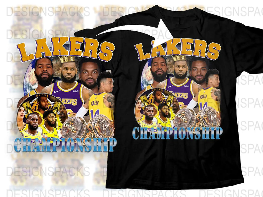 Lakers Basketball Championship Fan Png Digital Download