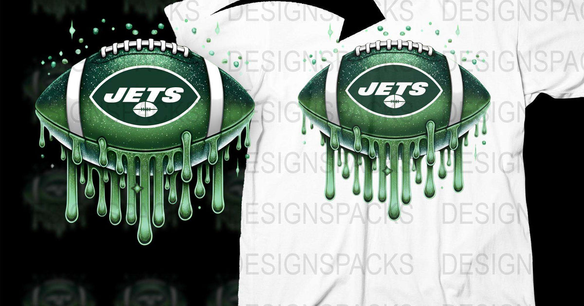 New York Jets Dripping Football Logo Find the Team Png Digital Downloa ...