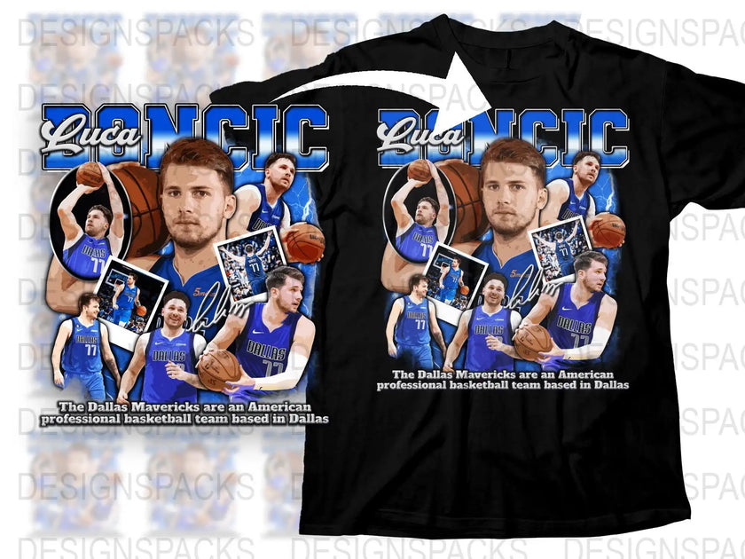Luca Doncic Dallas Mavericks Basketball Png Digital Download