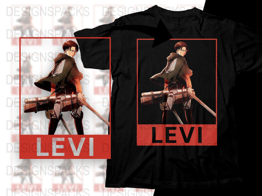 Attack on Titan Levi Ackerman Battle Mode Png Digital Download