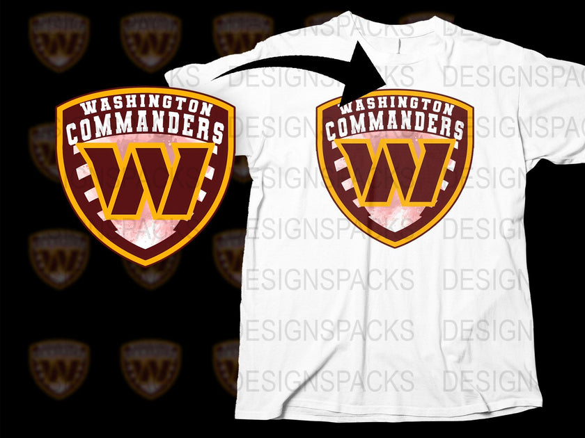 Washington Commanders Logo Design Graphic Png Digital Download