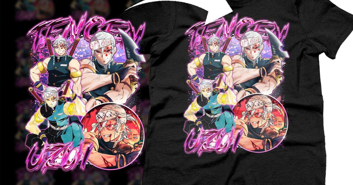 Colorful Tengen Uzui Design Anime Themed Graphic Png Digital DOWNLOAD ...