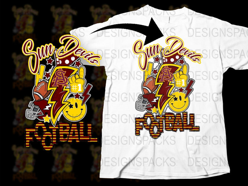 Arizona State Sun Devils NCAA College Png Digital Download