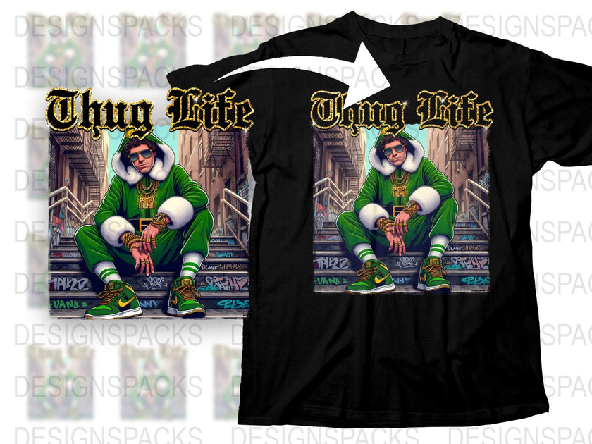 Street Style Thug Life Graphic Hip Hop Png Digital Download