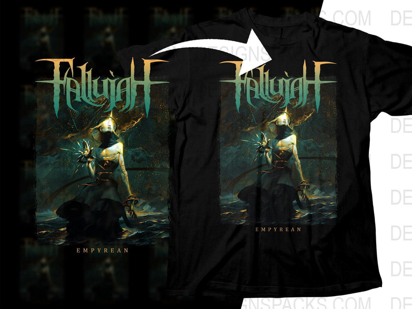 Fallujah Unique Rock Empyrean Art Rock Png Halftone Digital Download