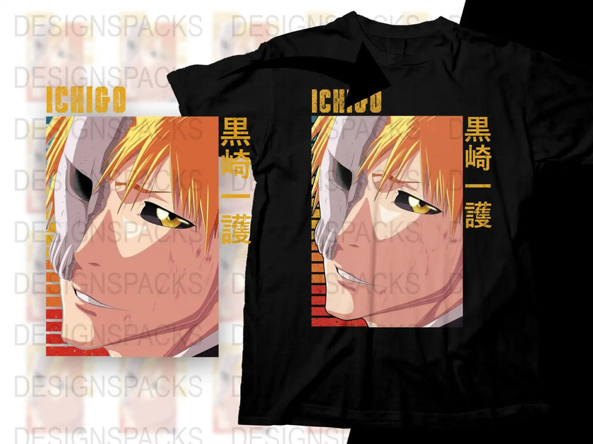 Ichigo Anime Face Off Battle Ready Art Png Digital Download