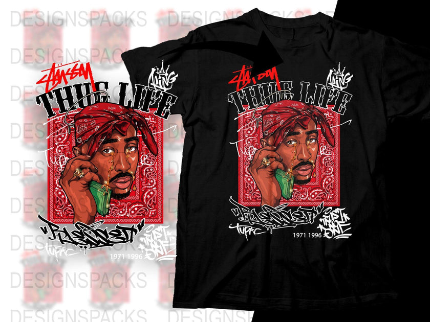 Stüssy This Life Presents Tupac Shakur Graphic Png Digital Download