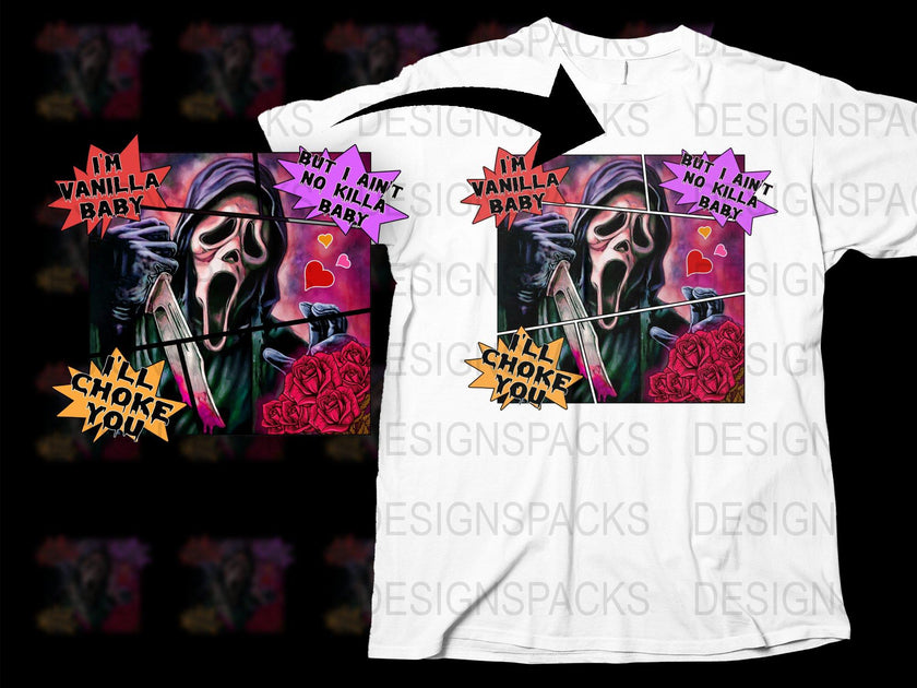 Ghostface Valentine's Day Graphic Png Digital Download