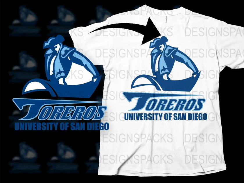 San Diego Toreros College Football Png Digital Download