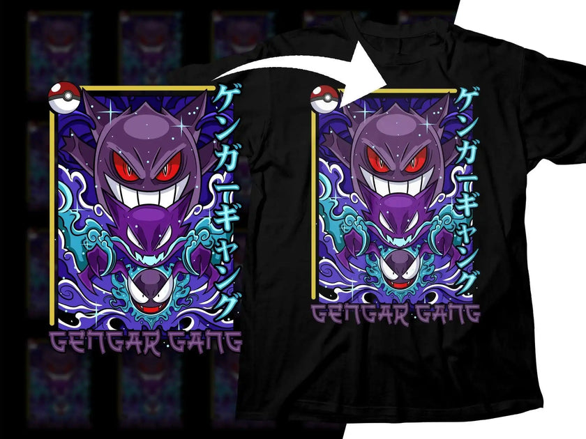 Pokemon Gengar Gang Png Digital Download